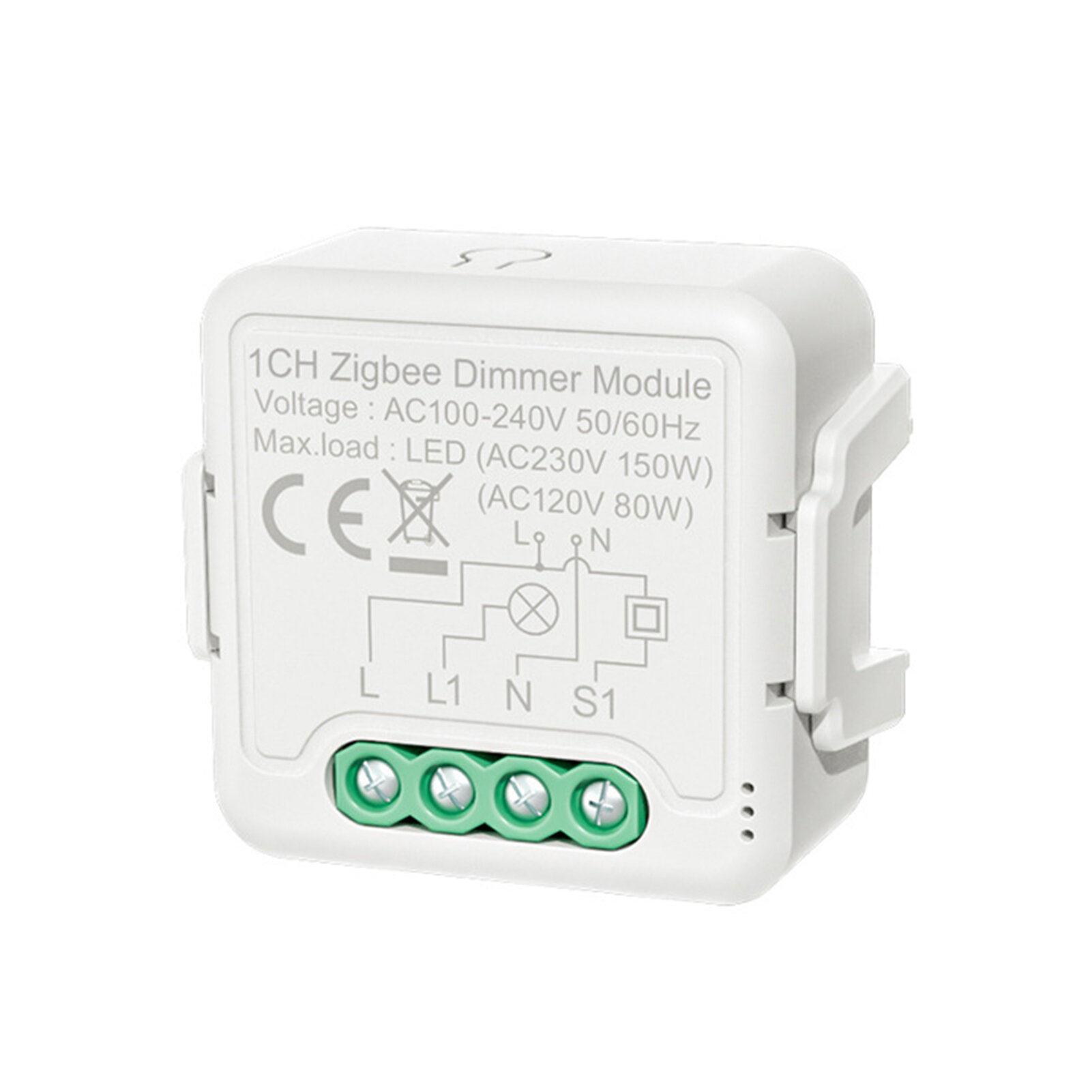 Zigbee Smart Dimmer Switch Module Приложение Дистанционного Управления Голосовое Управление Совместное Использование Групп Синхронизации Совместимо с Alexa Echo Home для Домашнего Офиса