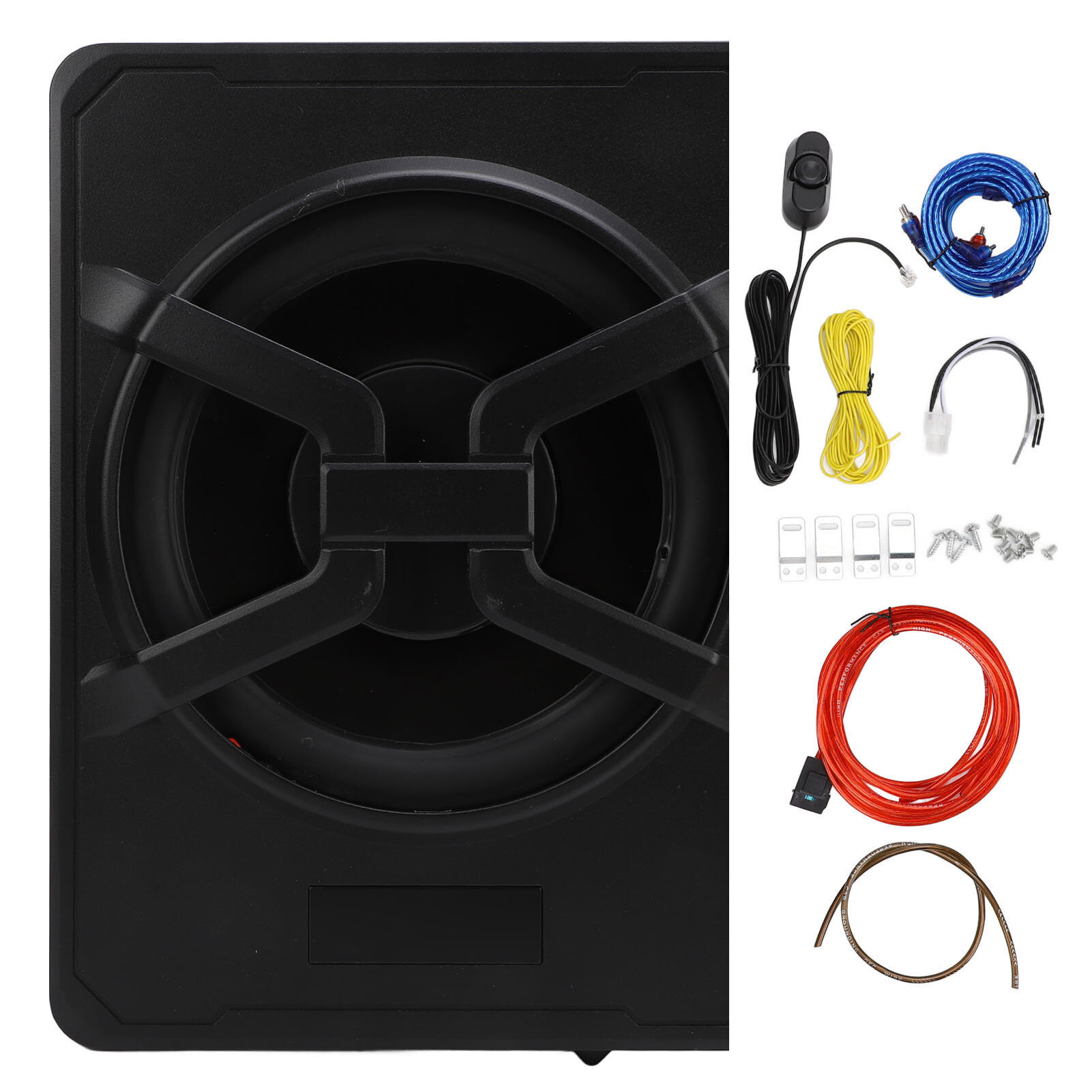 10" тонкий сабвуфер 800Вт под сиденье, усилитель, приложение, RGB-подсветка