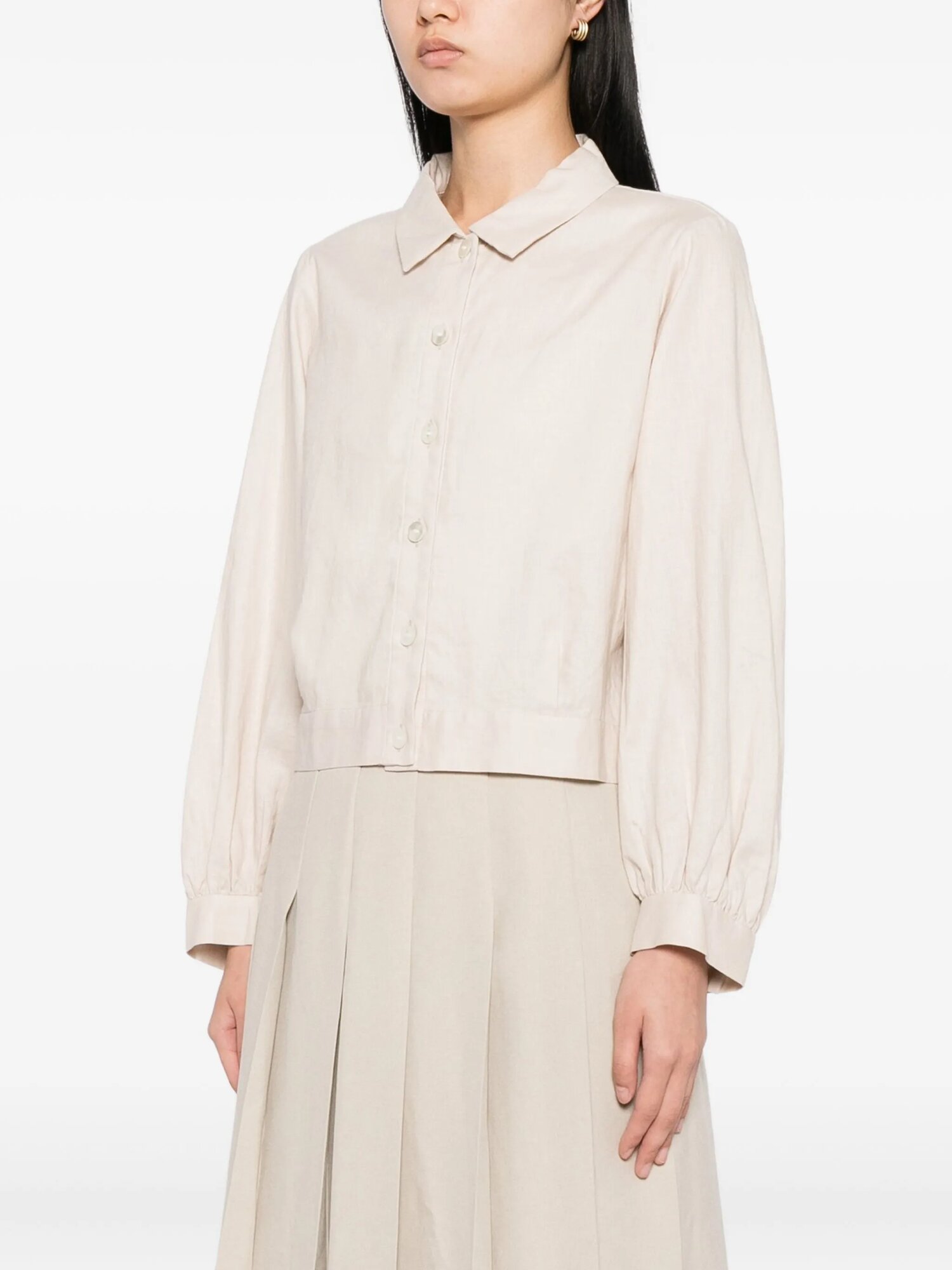Рубашка To b. by agnes b. Cropped shirt, размер 40, разноцветный — фото 1