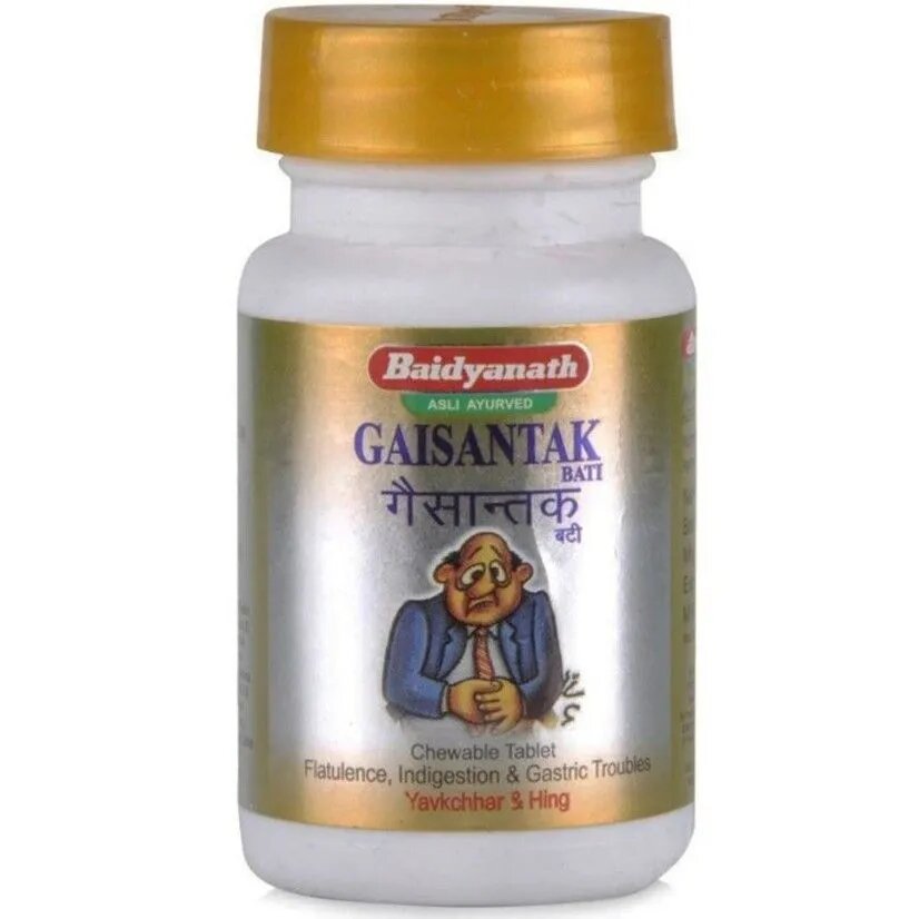 Гайсантак Бати Байдьянатх для пищеварения Gaisantak Bati Baidyanath 100 таб.