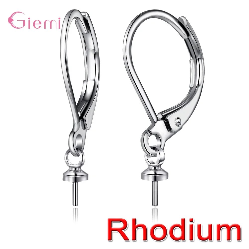 Основа для сережек-подвесок из Стерлингового серебряные серьги застежка-крючок 925 пробы, подвеска для самостоятельного изготовления бижутерии, аксессуаров, 10 шт.