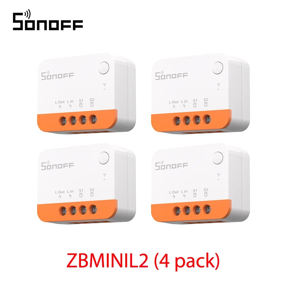 SONOFF ZBMINI-L2 умный переключатель Zigbee 1/3/5 шт. ZBMINIL2 (4 pack)