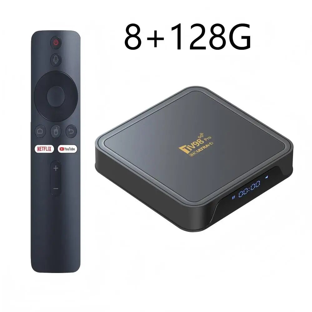 CLIBABIQBOX TV98 Pro ТВ приставка Android 14 8ГБ 128ГБ 128geu