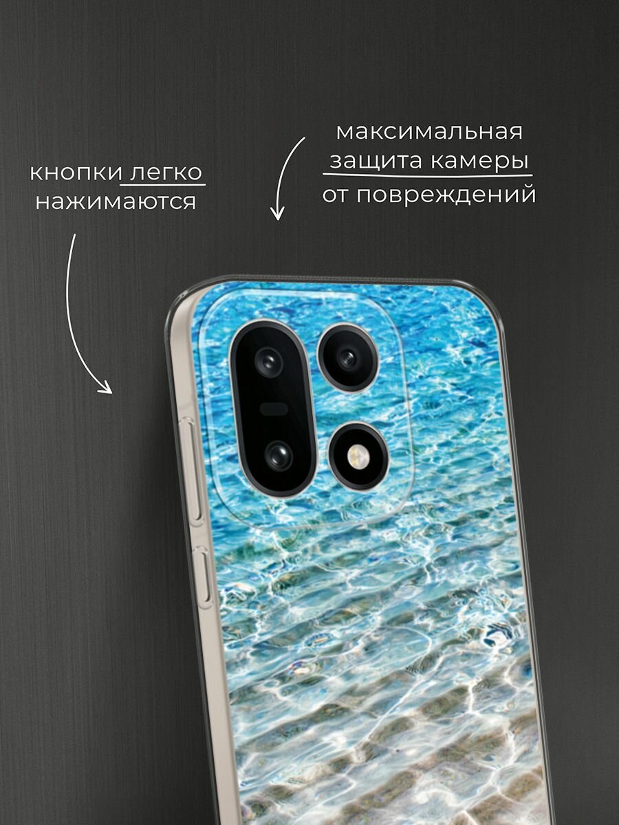 Силиконовый чехол на OnePlus 15 / Ван Плас 15 с принтом Волны 10 — фото 1