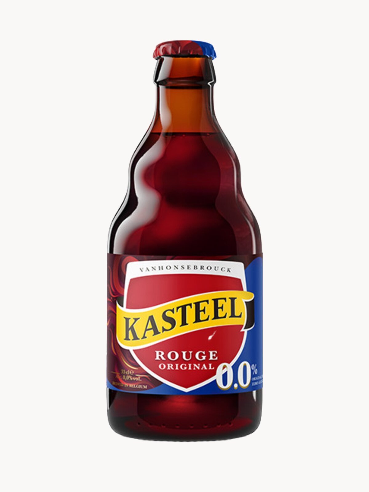 Пиво Безалкогольное Kasteel Rouge (Кастл Руж) 0%. 0,33 бутылка. (Бельгия). 4шт