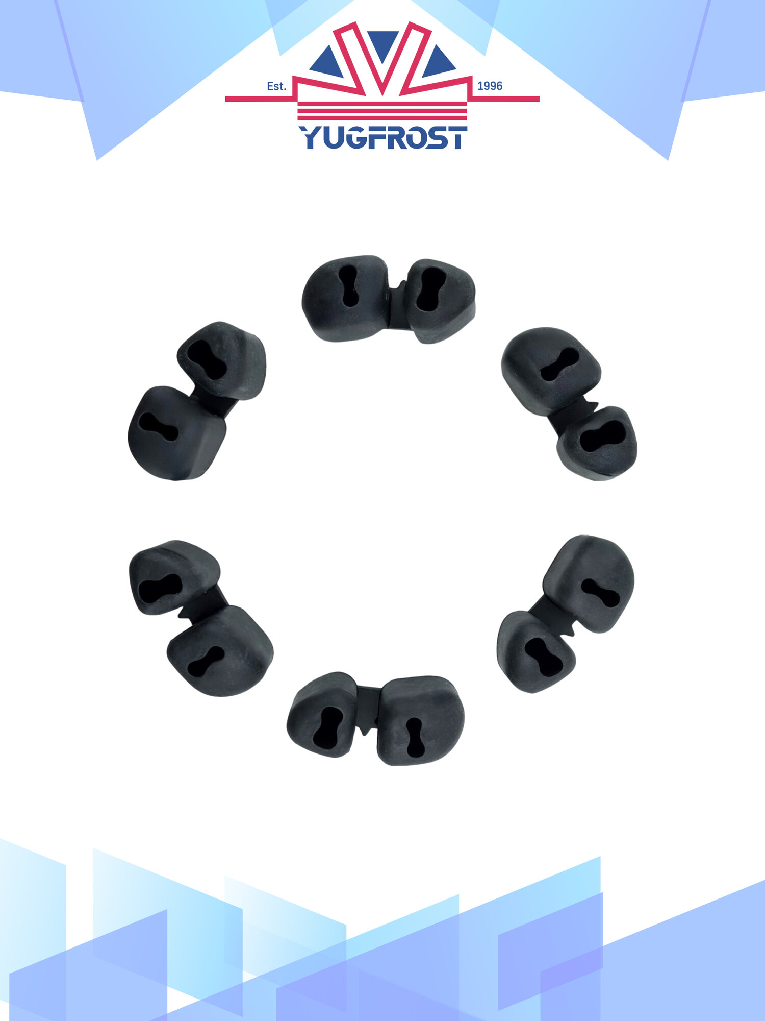 Резиновый демпфер YUGFROST, для шкива постоянного вращения, тип А