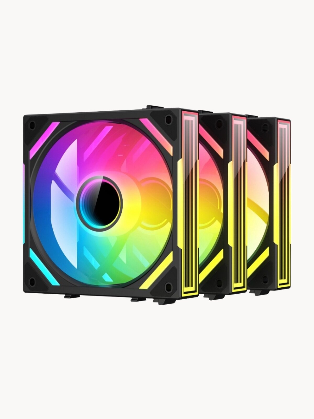 Вентиляторы для корпуса Xastra FS120B ARGB Reverse 3шт (FS120-3BA-SRX-GL)