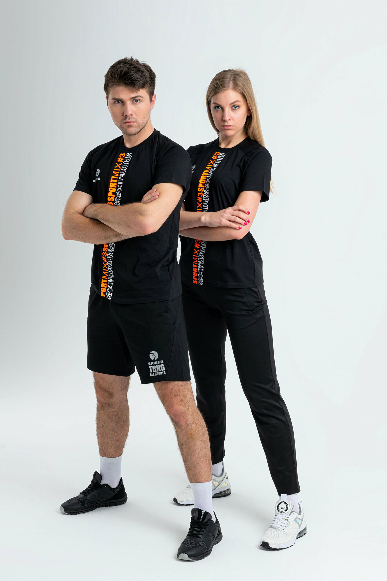 Футболка спортивная SPORT MIX #3, Хлопок 95%, Лайкра 5%