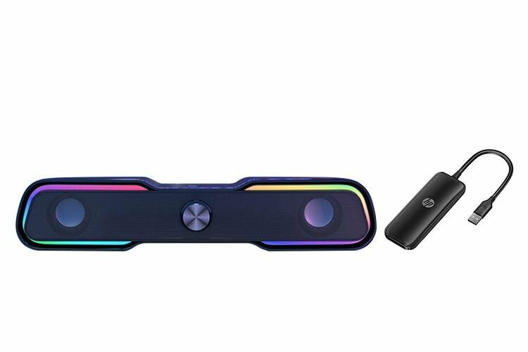 Умная LED-подсветка HP HUIPU Matching Set 6002S с поворотным регулятором громкости, 6002+ docking stations