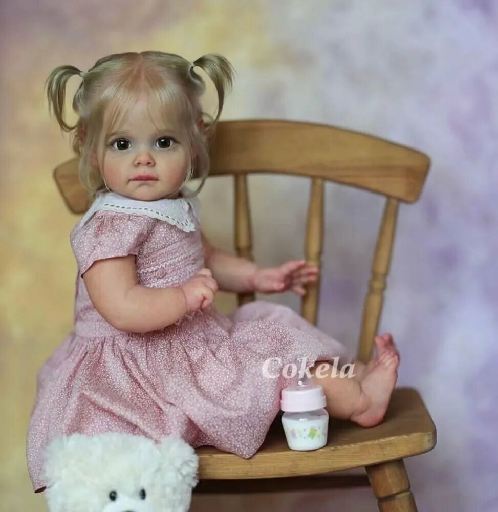 Кукла реборн силиконовая 55см Cokela Силикон для всего тела /девушка
