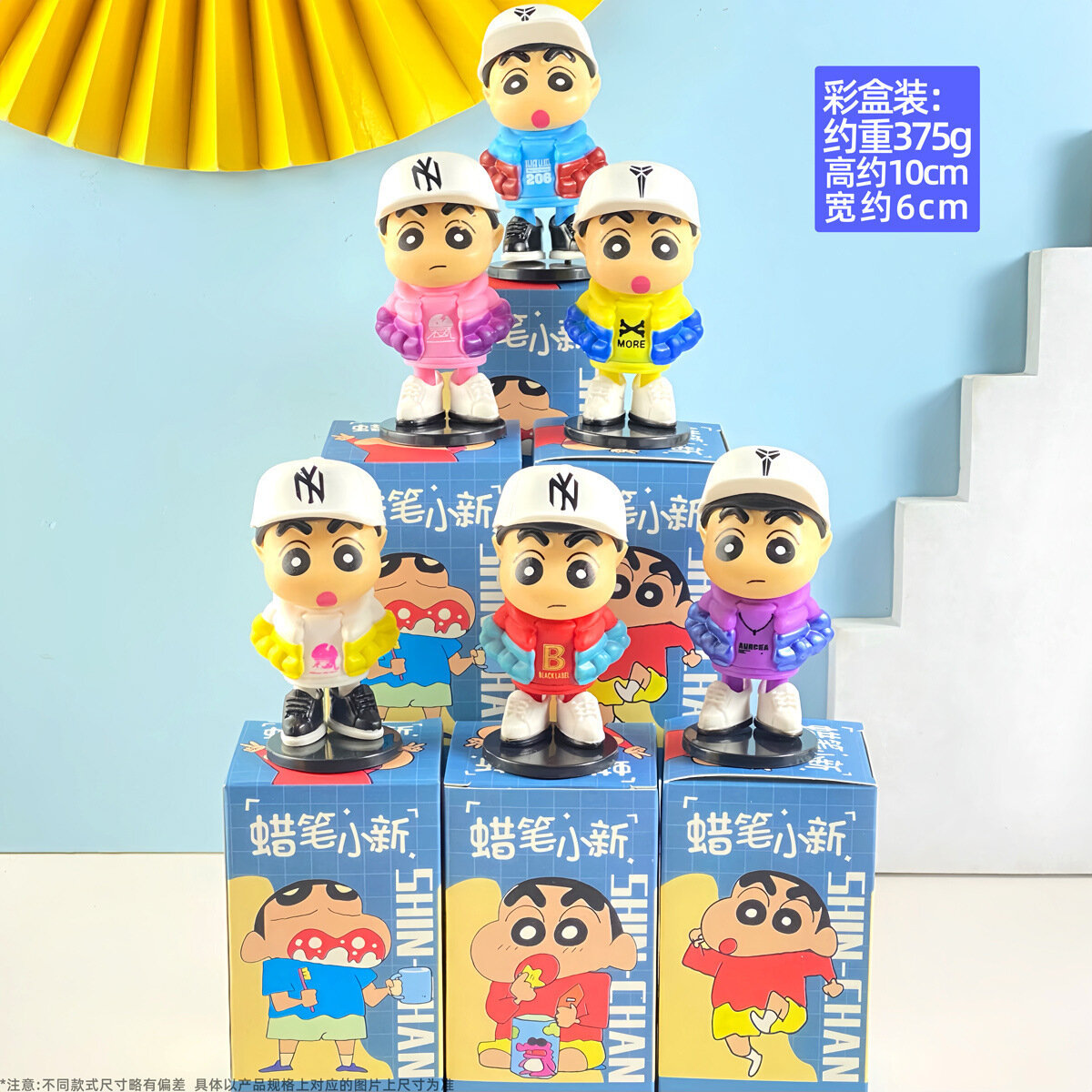 Фигурка Crayon Shin-chan в закрытой коробке. Нохара Шинносуке, фигурка робота Kamen Gundam, игрушка-украшение.