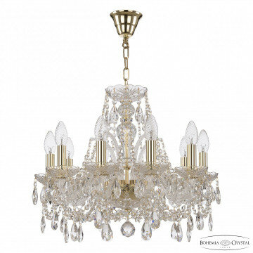 Люстра хрустальная 105/10/165 G Bohemia Ivele Crystal (Богемия Ивеле Кристалл)