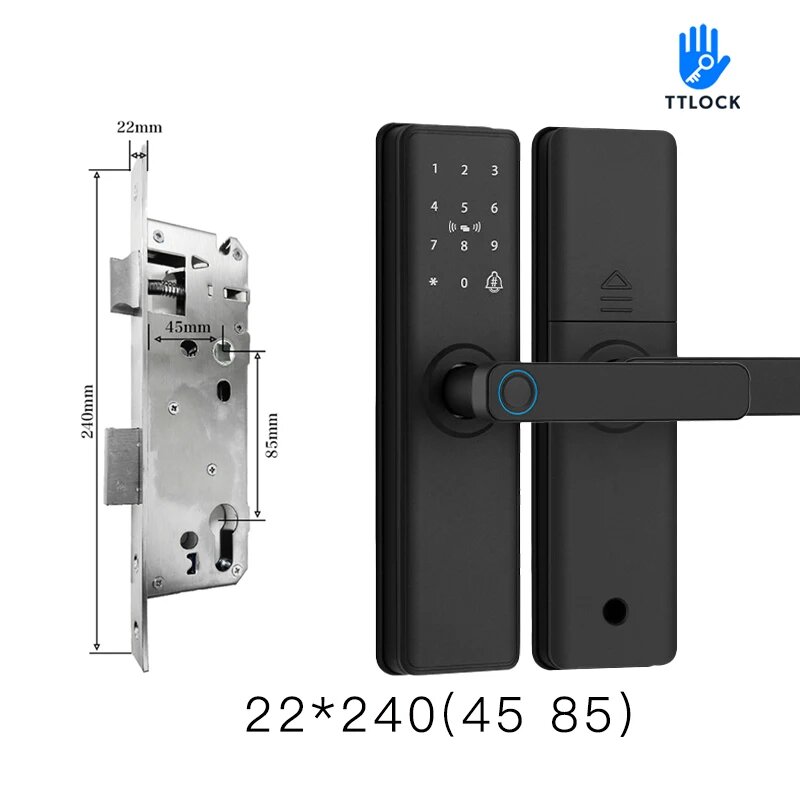 Умный дверной замок 2026 с Bluetooth TTLock 22x240 4585