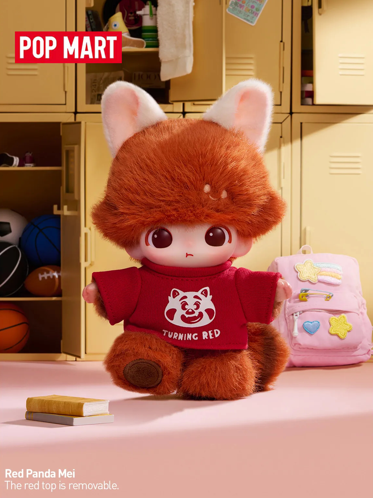 Коллекционная фигурка Слепая коробка DIMOO WORLD × PIXAR Series VinyI Plush Pendant-Red Panda Mei