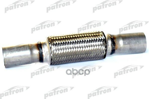 Гофра глушителя с трубой с обеих сторон 55x200 AISI 304 PATRON арт. ELT55X200