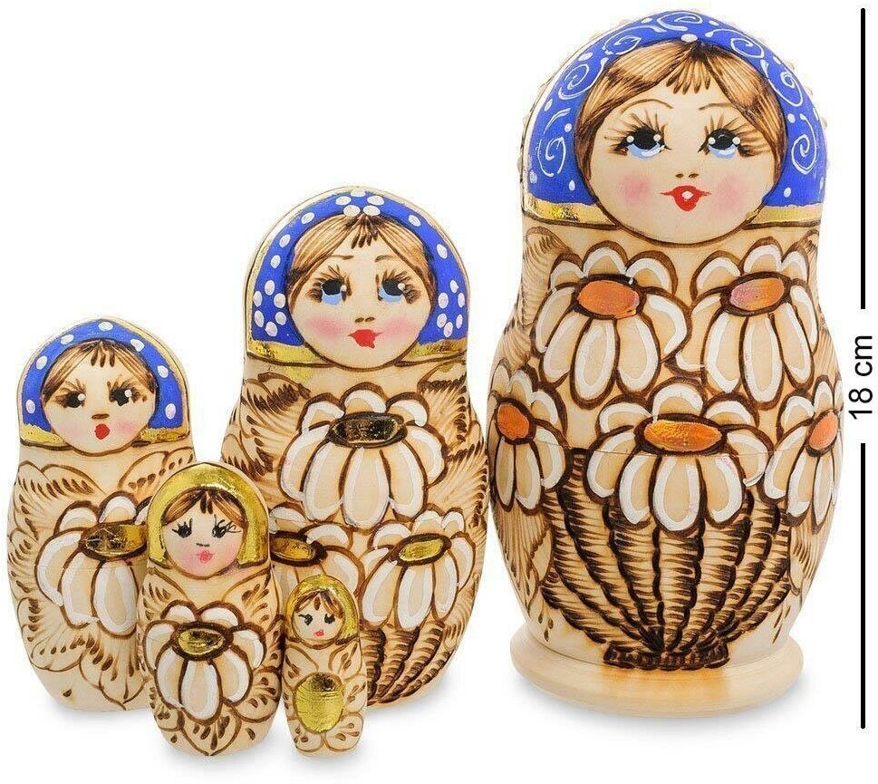 Матрешка 5м "Глафира" A2134185 Народные промыслы, Дерево липа, краски