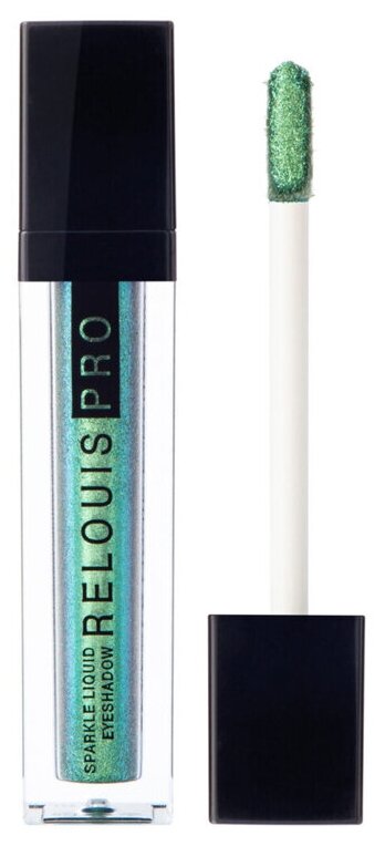 Relouis тени для век жидкие сияющие sparkle liquid eyeshadow 35 miracle green