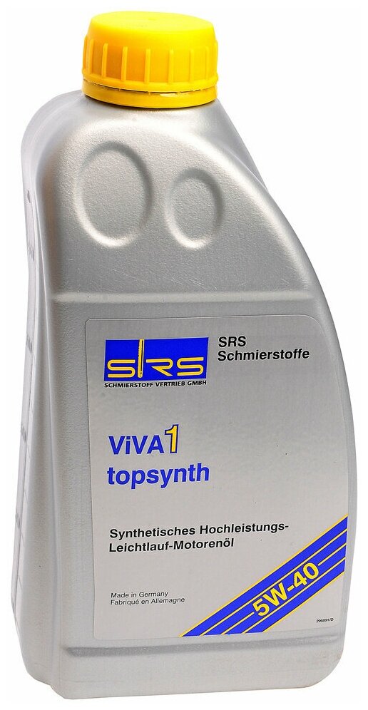Масло моторное SRS Viva 1 Topsynth 5w40 1л (7215)