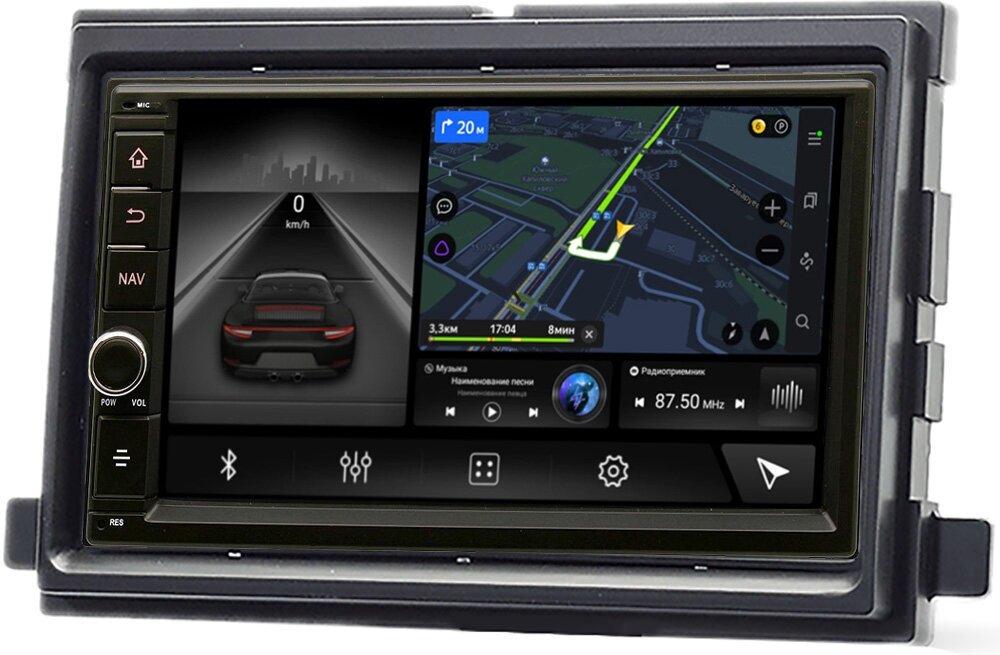 Магнитола в штатное место Ford Explorer, Expedition, Mustang, Edge, F-150 Canbox H-Line 5603-RP-11-363-233 Android 10 (4G-SIM, 4/64, DSP, IPS) С крути