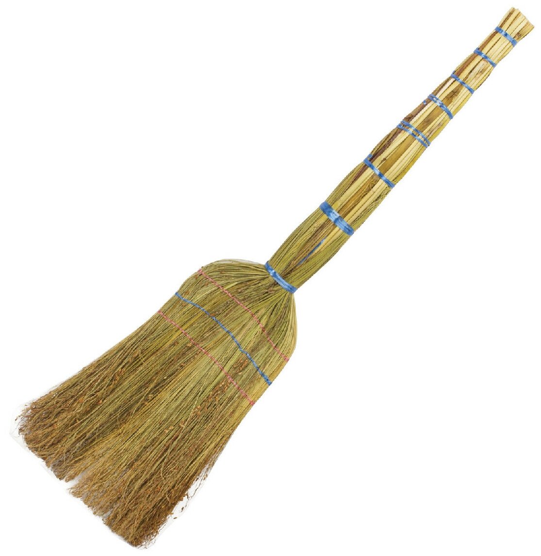 Веник сорго 3-х прошивной, любаша "стандарт", 320-340 г, ширина метелки 27-30 см, длина 79 см, 604228
