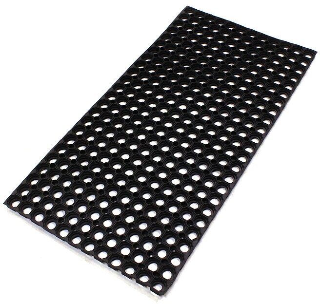 Грязезащитное резиновое покрытие RUBBERFIELD, 50 см x 1м, черное, 22 мм