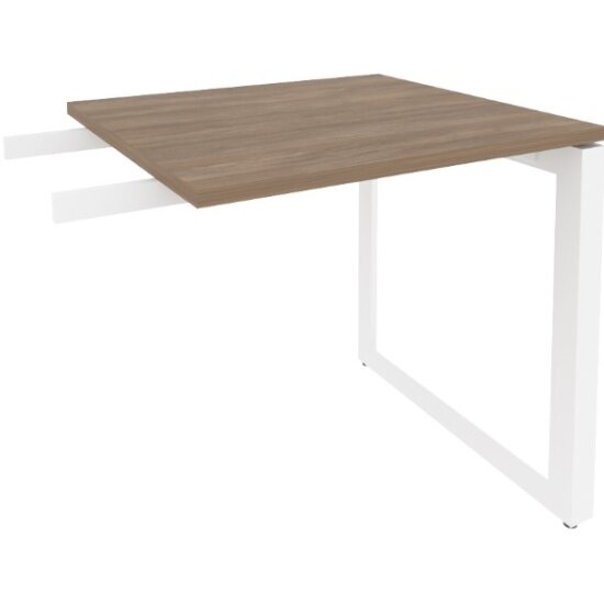 Брифинг-приставка Riva на О-образном м/к O. MO-BR-7 Дуб аризона/Белый металл 780*720*750 (Onix Direct)