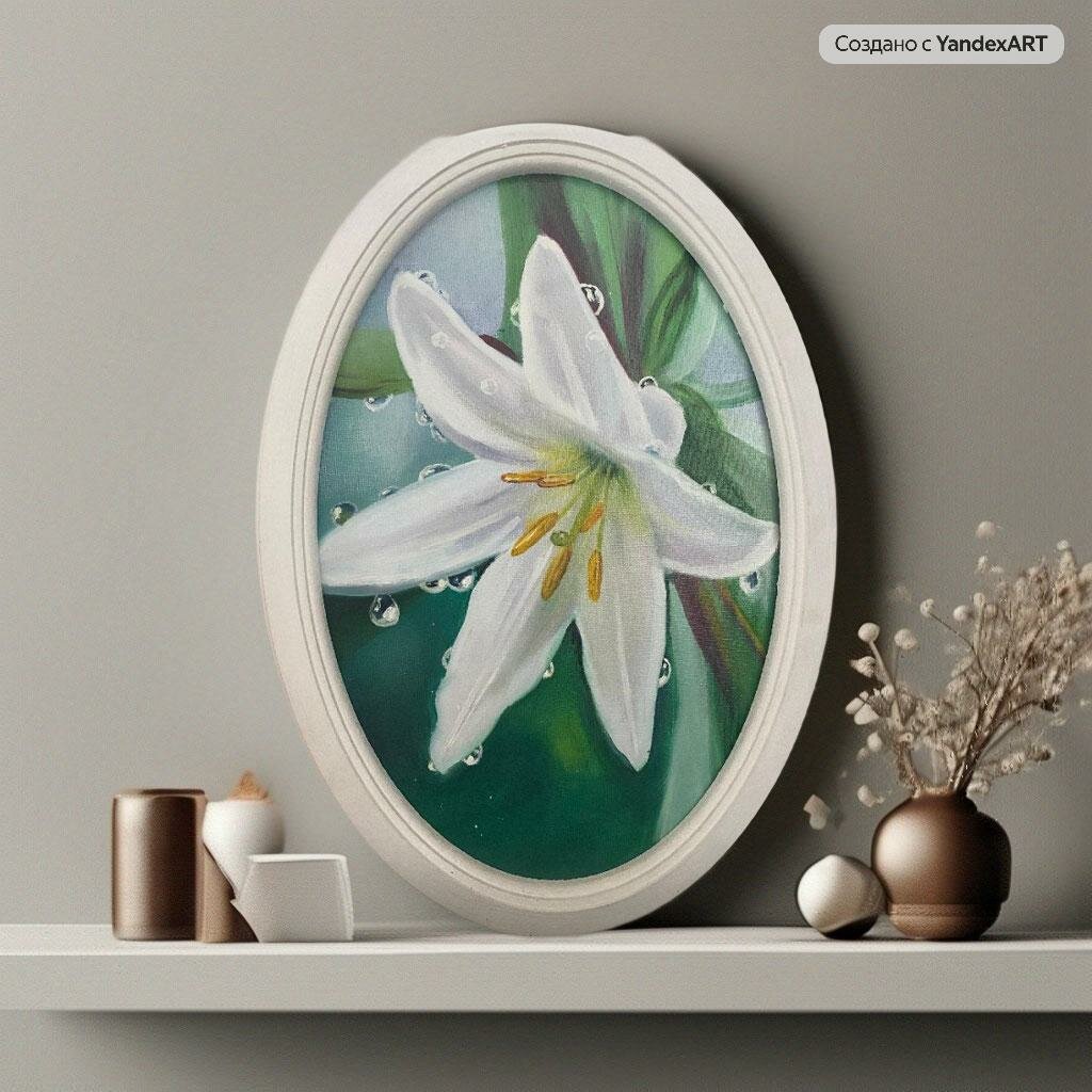 Картина ручной работы «Лилия», 20х30 см, масло