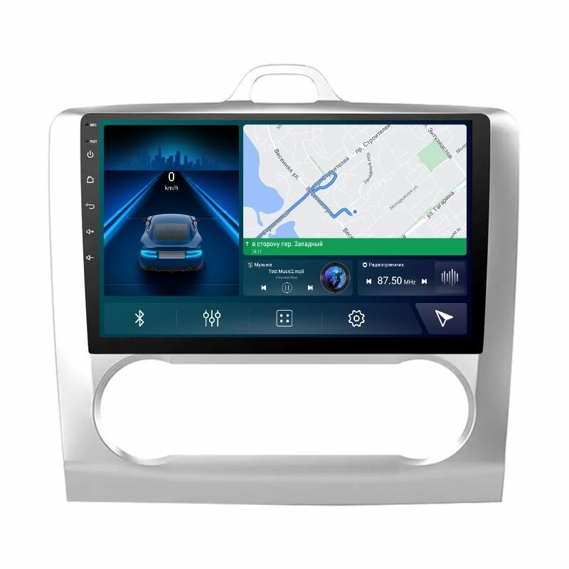Магнитола CRS-300 Форд Фокус 2 с климатом Ford Focus 2 - Android 13 - Процессор 8 ядер - Память 4+64Gb - Carplay - DSP 36 полос - 4G(Sim)