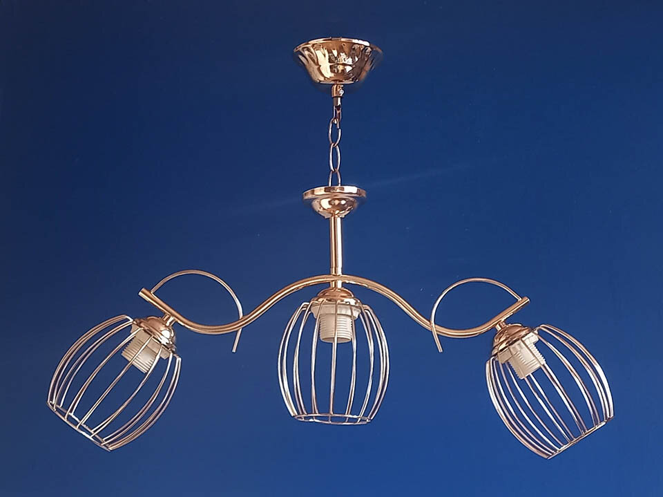 Люстра Люстрамск подвесная LS 393/3 цвет золото