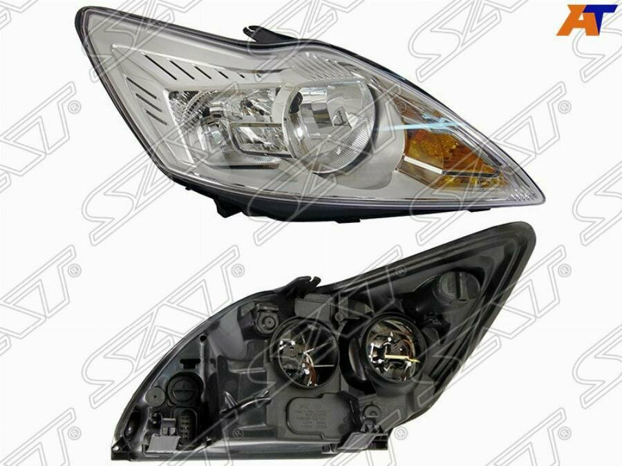 SAT ST4311181RMLDEM1 Фара Ford Focus 07-11 (Справа/ Галоген/ С электрокорректором)