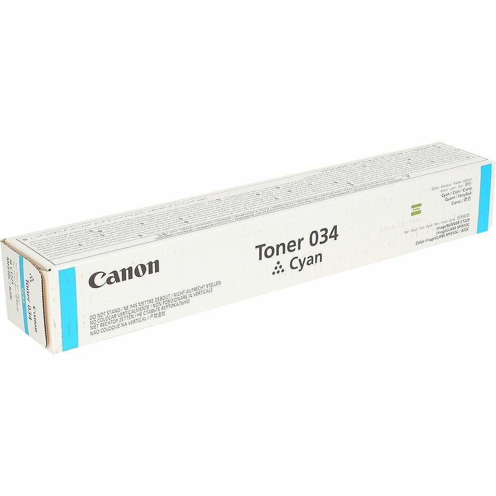Тонер-картридж для лазерного принтера CANON 034 Cyan (9453B001)-