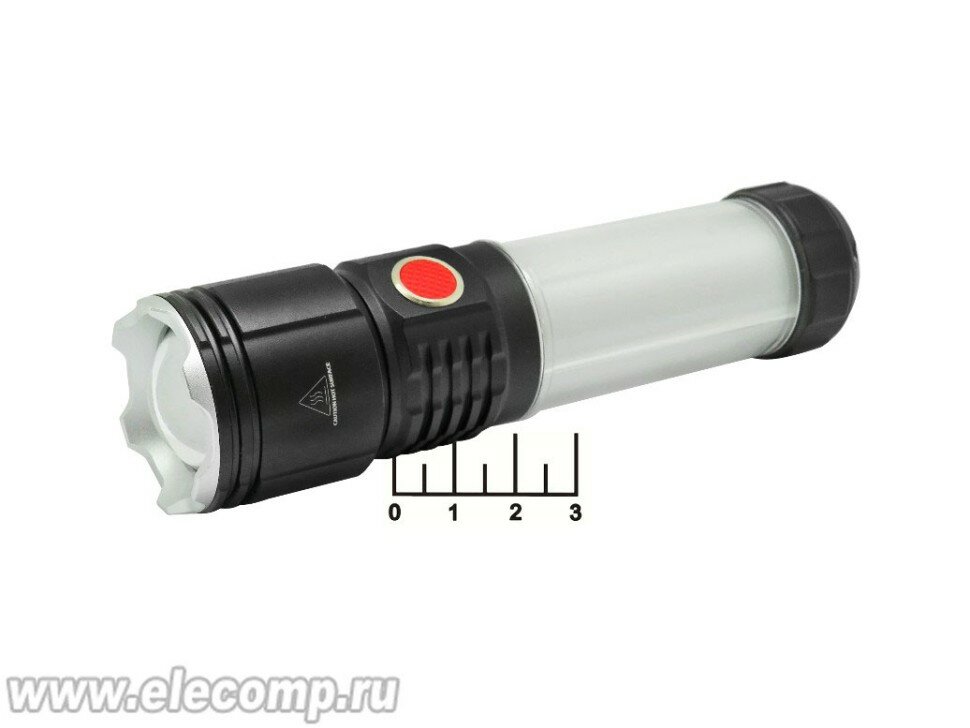 Фонарь 1 светодиод аккумуляторный Эра MA-703 6 режимов + zoom (Армия России) Тайфун (micro USB)