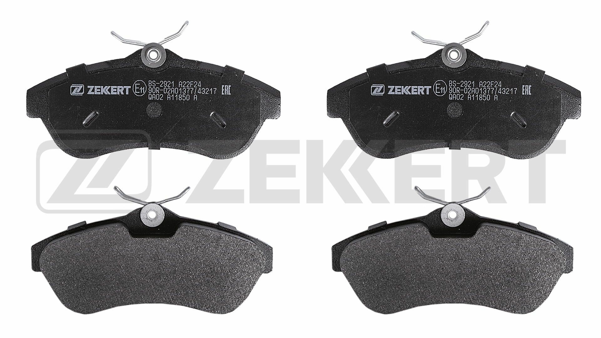 Колодки тормозные дисковые передние для Ситроен C2, C3, 1, 2 BS-2921 ZEKKERT