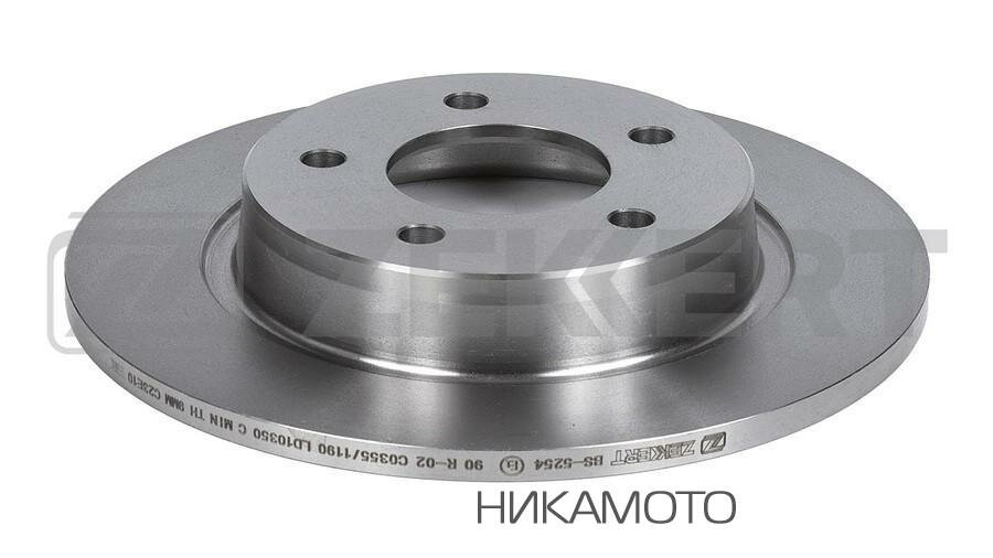 ZEKKERT BS-5254 Диск торм. задн. Mazda 3 I II 03- 5 I II 05-