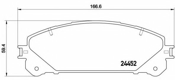 Колодки тормозные дисковые перед Brembo P 83 145