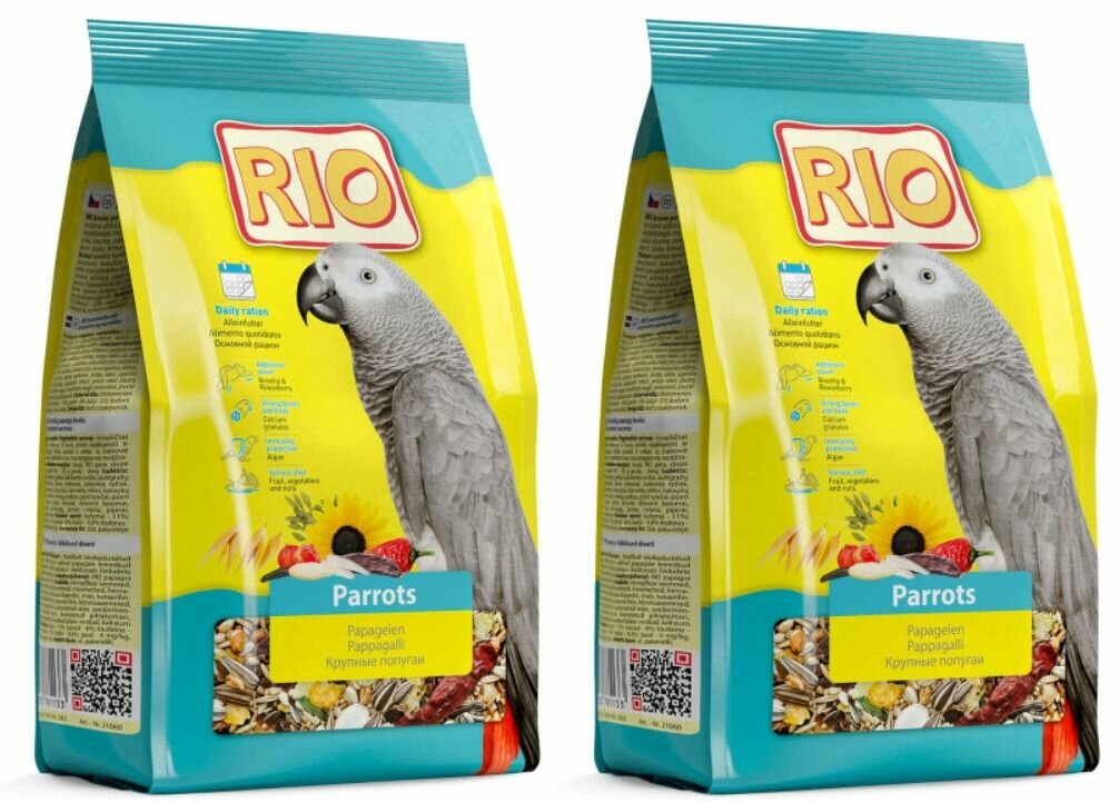 RIO Корм сухой для крупных попугаев, 500 г, 2 уп