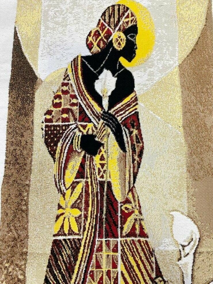 Панно гобеленовое на стену "Этно каллы", 93х43 см / Гобелен