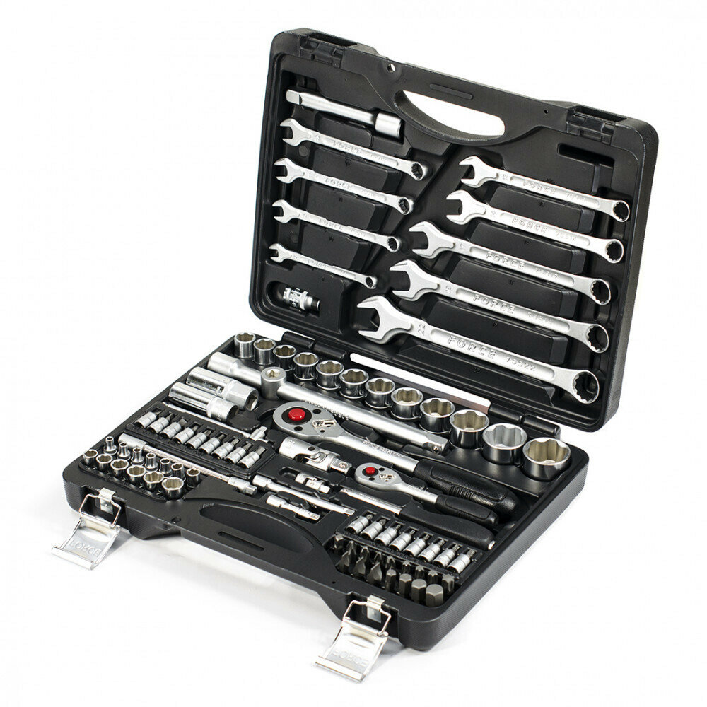 Набор инструмента для ремонта авто FORCE 1/2",1/4" 4821-5 82 предмета