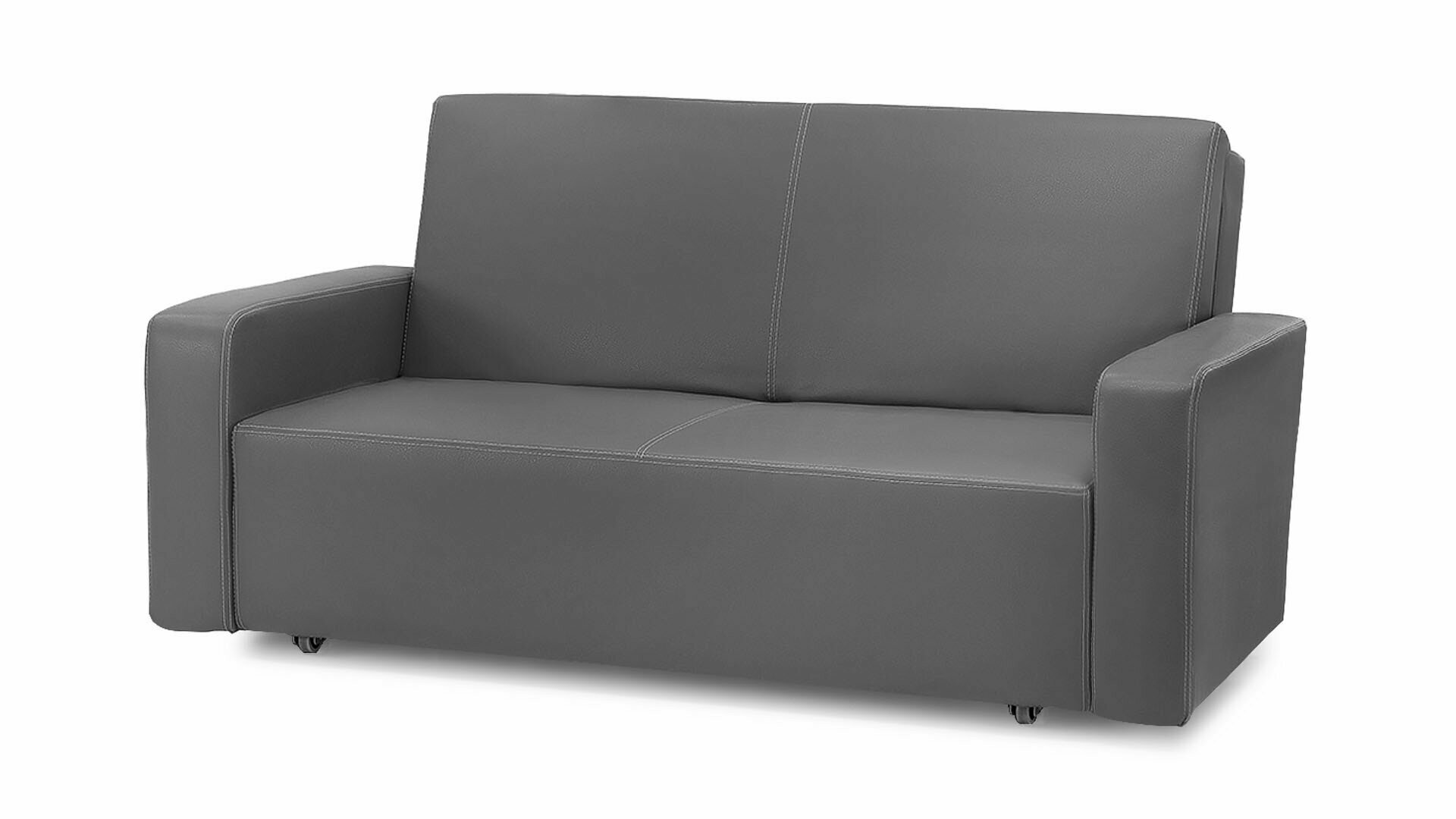 Диван Роин Galaxy Dark Grey NOW 187x100x86 см, серый Экокожа, аккордеон Дом мебели для вас