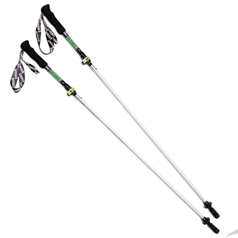 Палки трекинговые BTrace Ultra, зеленый, черный, 130 см