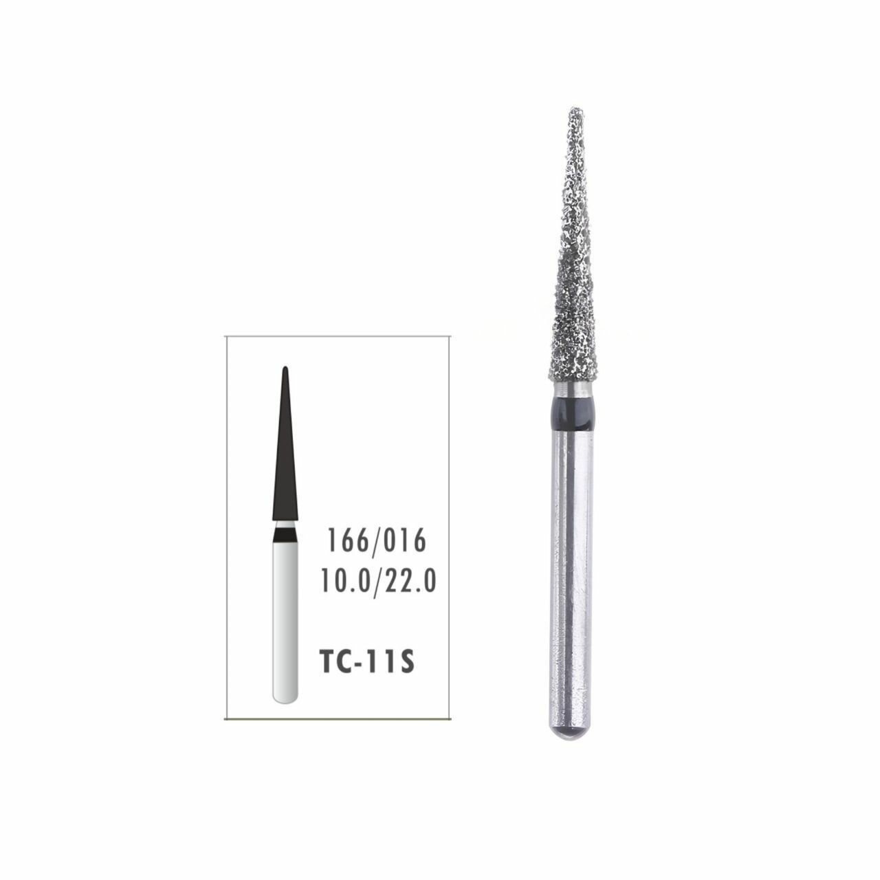 Боры мани TC-11S , TC (Конусообразный, острый кончик). S (Короткий хвостовик) . (5ШТ)Алмазные боры применяется в стоматологии для препарирования. Incidental