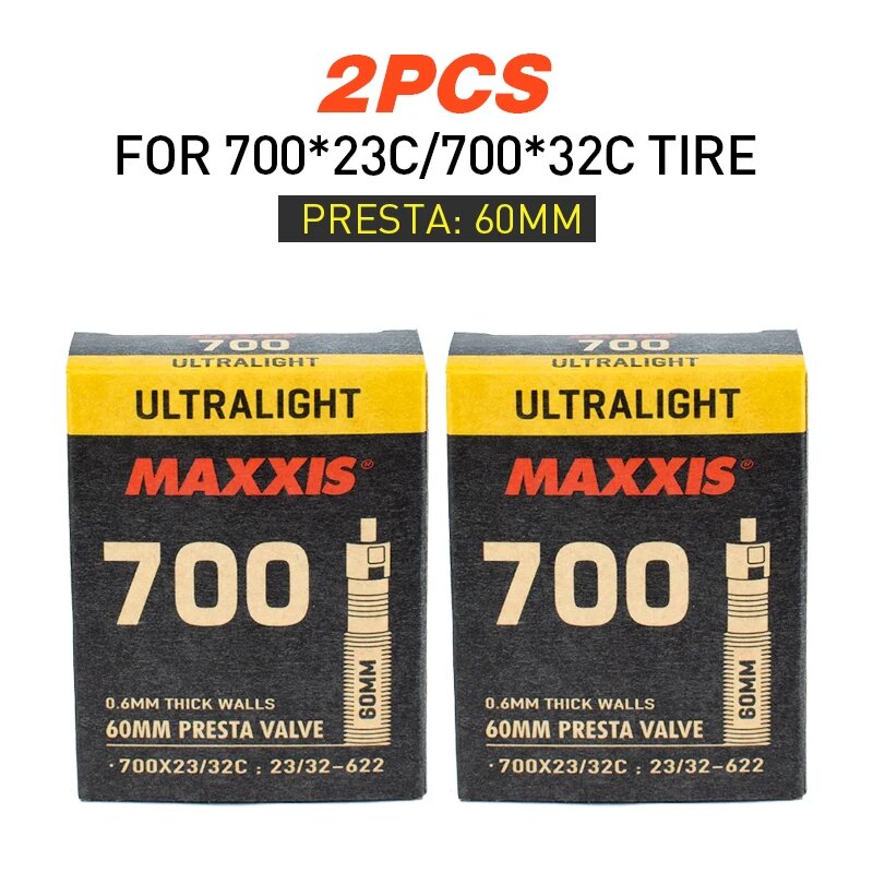 MAXXIS Внутренние камеры для велосипедов (2 шт.) 2pc700x23-32cFV60