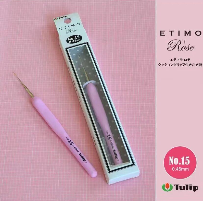Крючки для вязания Tulip Etimo Rose алюминиевые