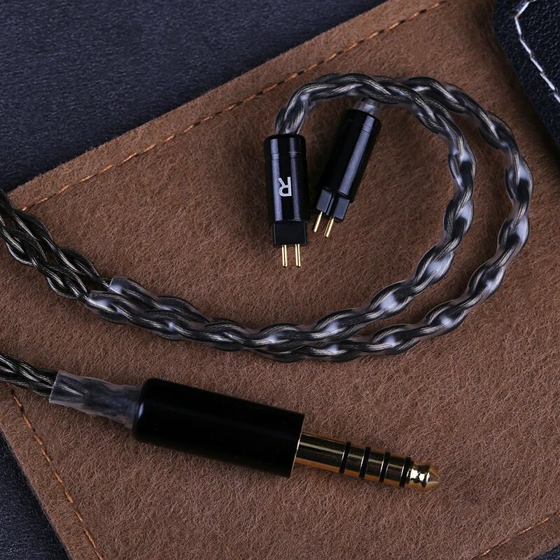 OPENHEART 8-жильный посеребренный медный кабель для наушников Grey 4.4BAL0.78-2Pin