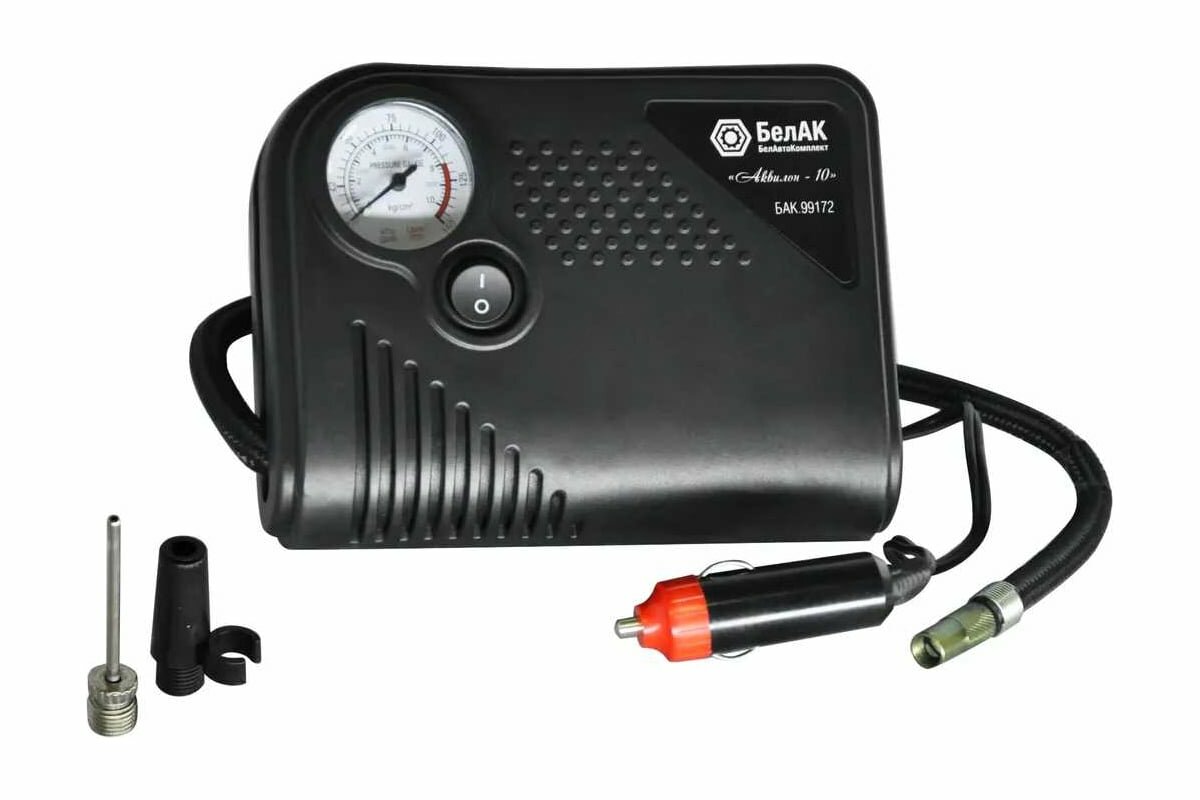 БелАК Аквилон-10 12V компрессор автомобильный 22 л/мин БАК.99172 для шин и пневмоподвески