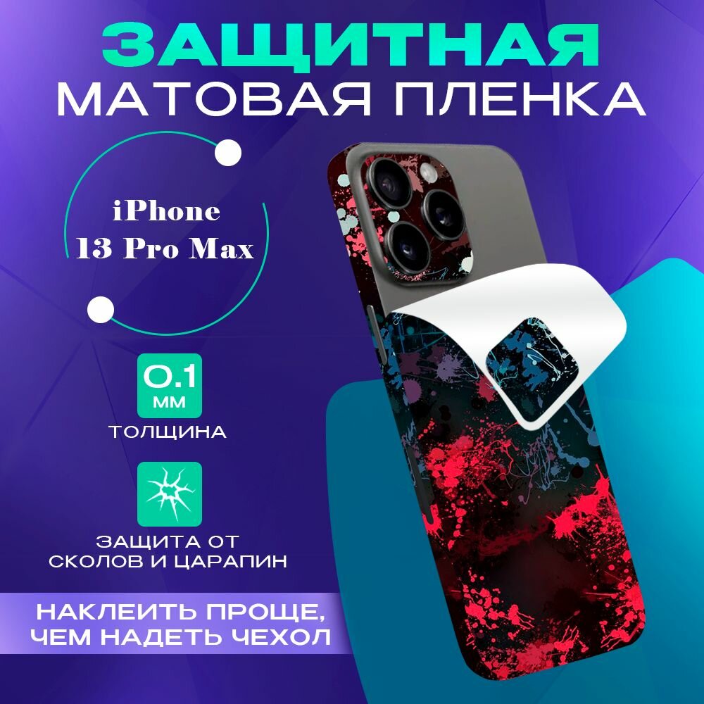 Гидрогелевая пленка на iPhone 13 Pro Max на заднюю панель