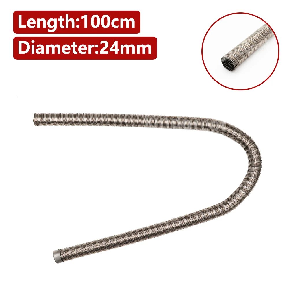 Для обогревателя Webasto Eberspacher, диаметр 22 мм/24 мм/38 мм, 3 слоя, воздушный дизельный обогреватель, выхлопная труба 60 см/100 см/150 см 24mm 100cm