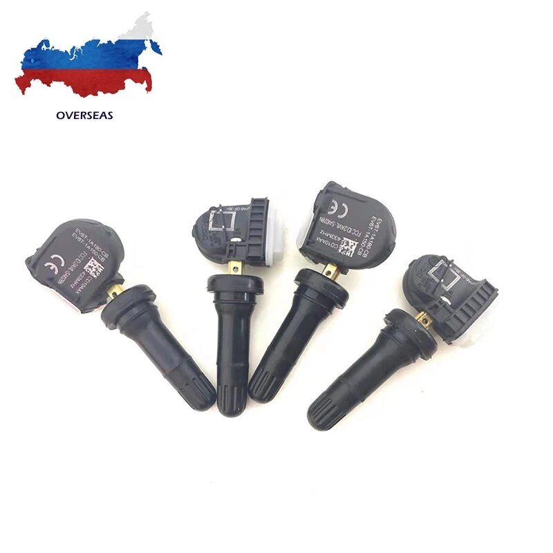 4 шт. датчики давления в шинах TPMS для Ford B-Max C-Max Mondeo Kuga Grand C-Max Focus Fiesta 433 МГц Φ