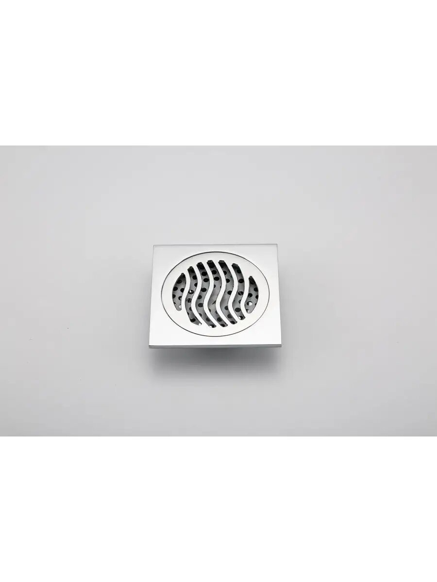 Душевой трап Gappo G81054, скрытый монтаж, латунный, хромированное покрытие, серый