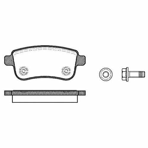 Комплект задних тормозных колодок Roadhouse 2138700 для Renault Fluence, GRAND SCENIC III JZ01 III, Megane III, IV, Scenic III